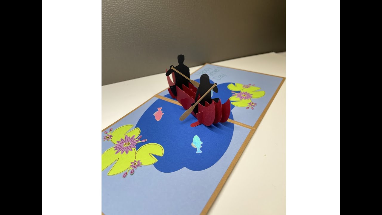Canoe Pop Up card - YouTube