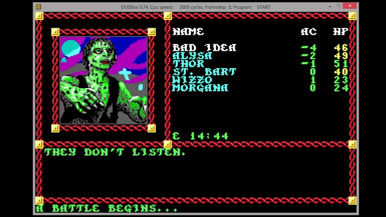 Pool of Radiance part 14: Valhingen Graveyard - YouTube