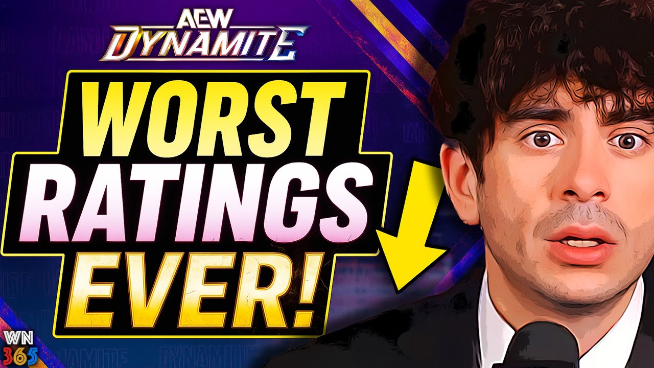 AEW Dynamite WORST RATINGS EVER! | 465,000 Viewers | DOWN 55% VS LAST ...