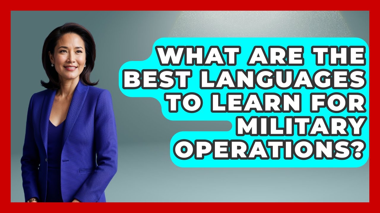What Are The Best Languages To Learn For Military Operations ...