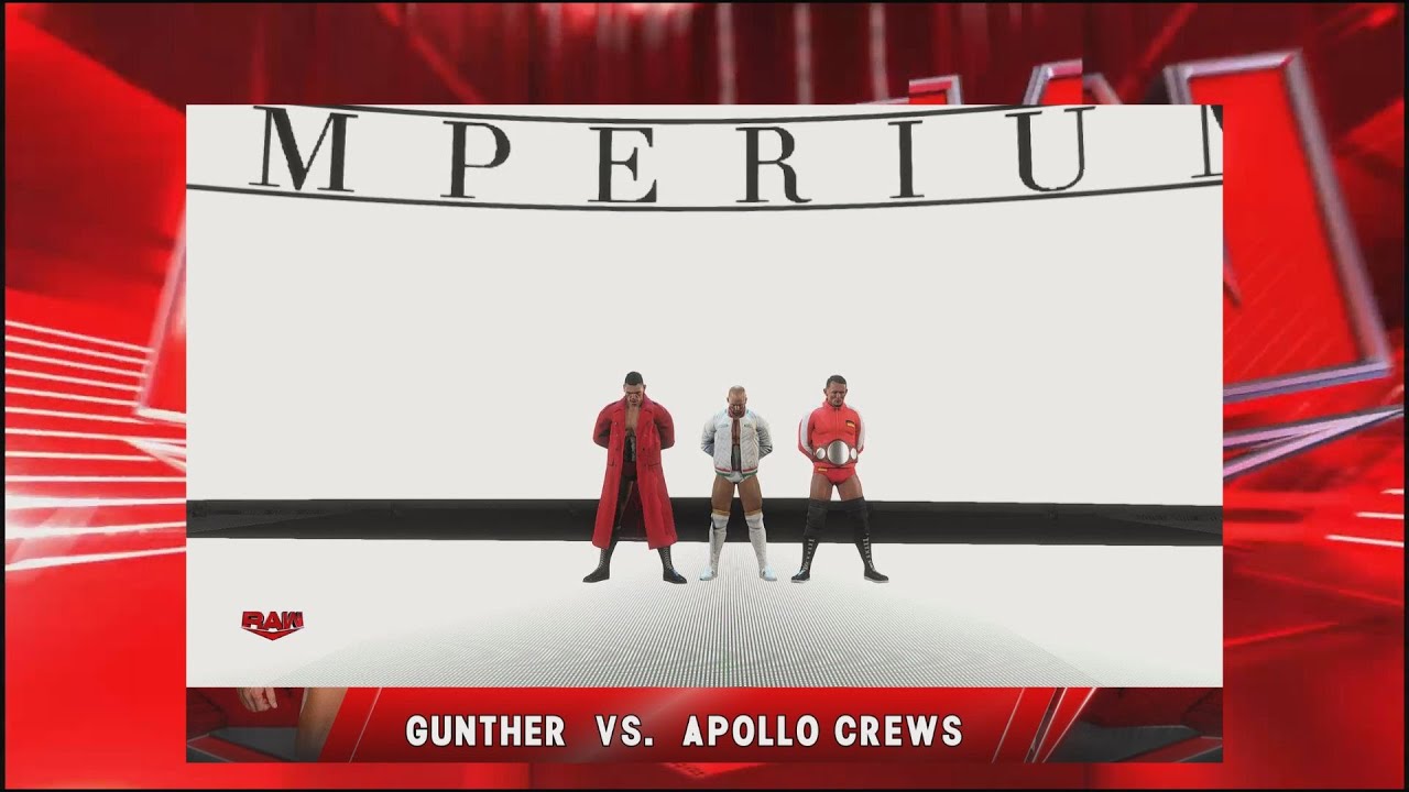 GUNTHER VS APOLLO CREWS. WWE RAW. WWE 2K23. TQSVERSE - YouTube