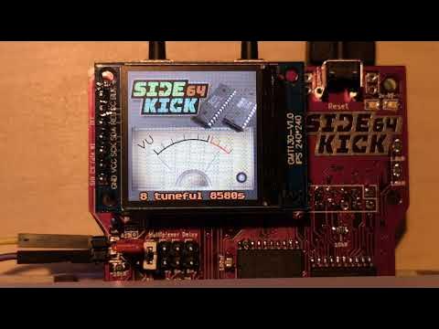 Sidekick64 playing beginning of The Tuneful 8 while displaying VU meter - YouTube
