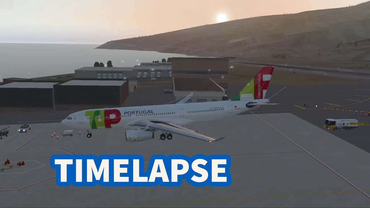 JARDesign A330 from COLD AND DARK to TAKEOFF - Timelapse - YouTube