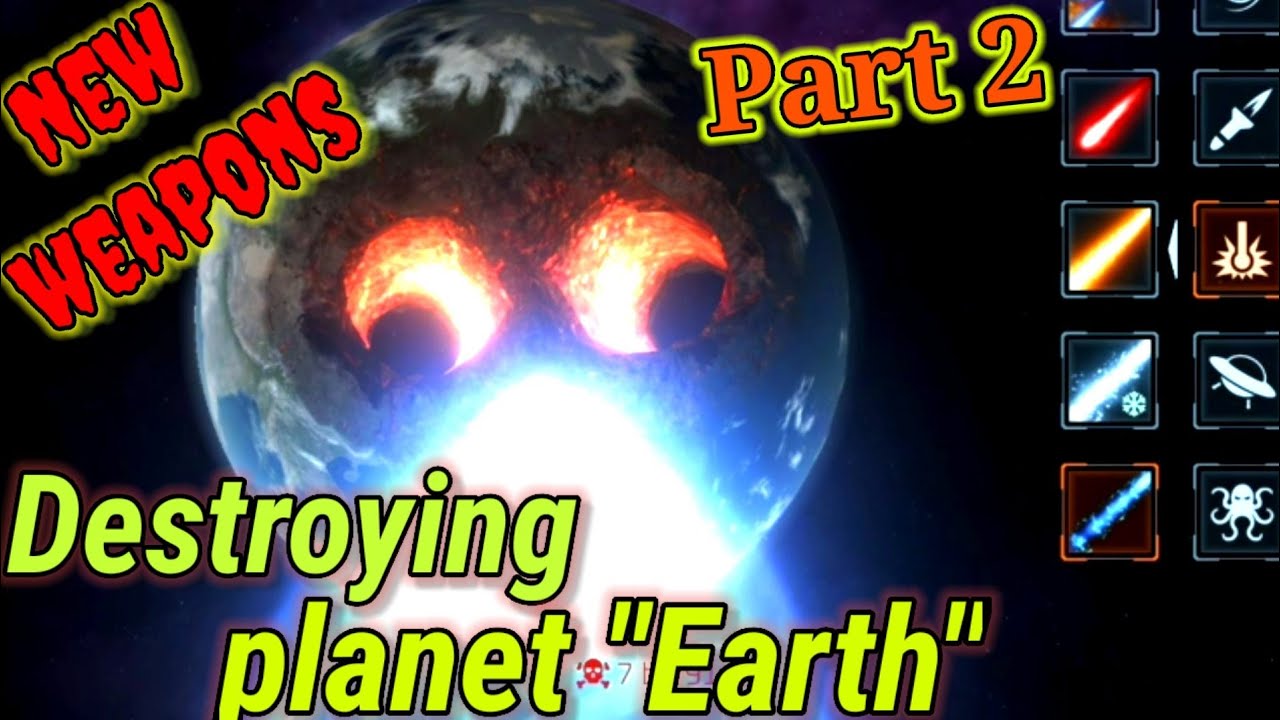 Destroying planet Earth | Solar smash gameplay | solar smash destroy ...