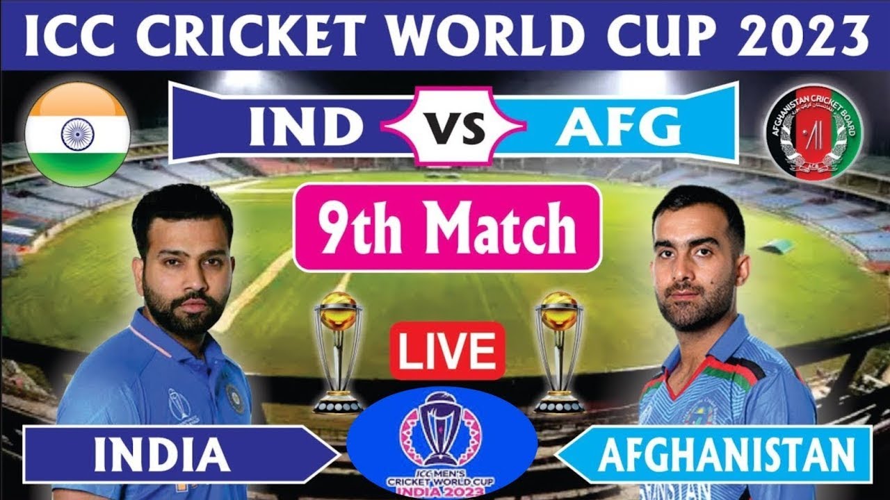 LIVE:INDIA vs AFGANISTHAN World Cup Match | IND vs AFG World Cup Match ...