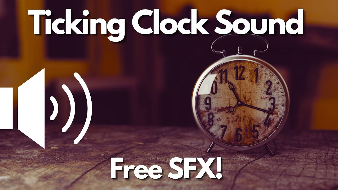 Ticking Clock Sound Effects Nr. 3 - SFX! Free Sound Effect. - YouTube