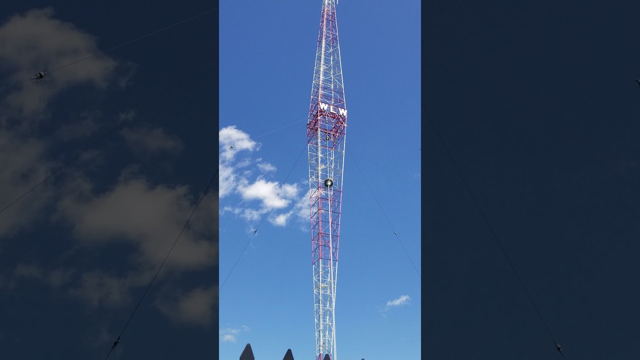 700 WLW Radio Tower. Look new guy cables ! - YouTube