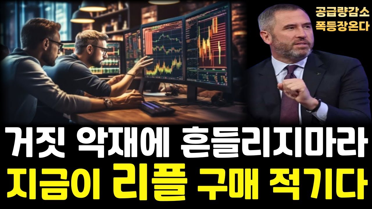 리플 Xrp 거짓 악재에 흔들리지마라 지금이 리플 구매 적기다 공급량감소 폭등장온다 리플전망 리플 Xrp 리플전망