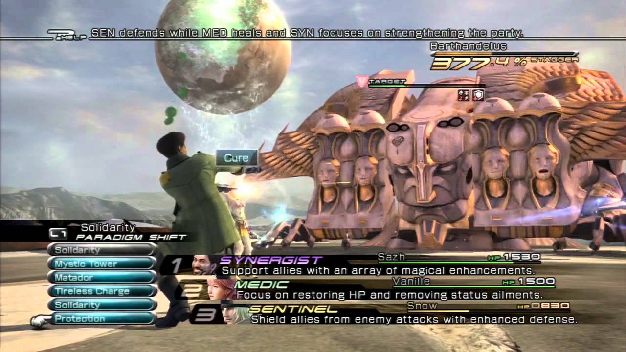 Final Fantasy XIII - Barthandelus 2 - OSBPRONEUNA - YouTube