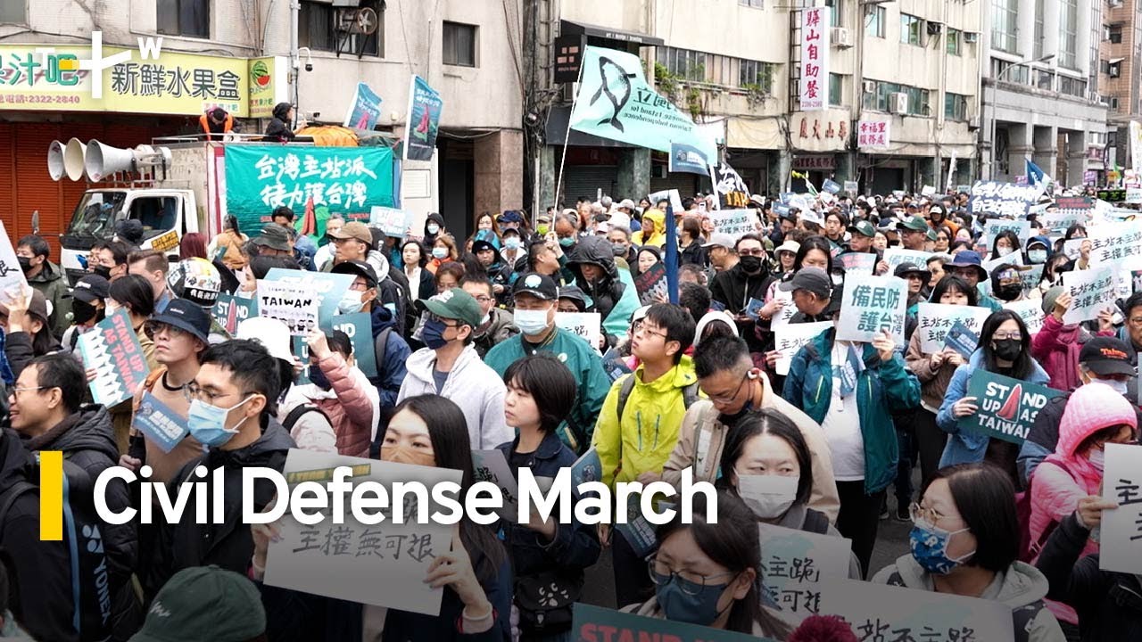 Nine-Day Civil Defense March Across Taiwan Ends in Taipei｜TaiwanPlus ...