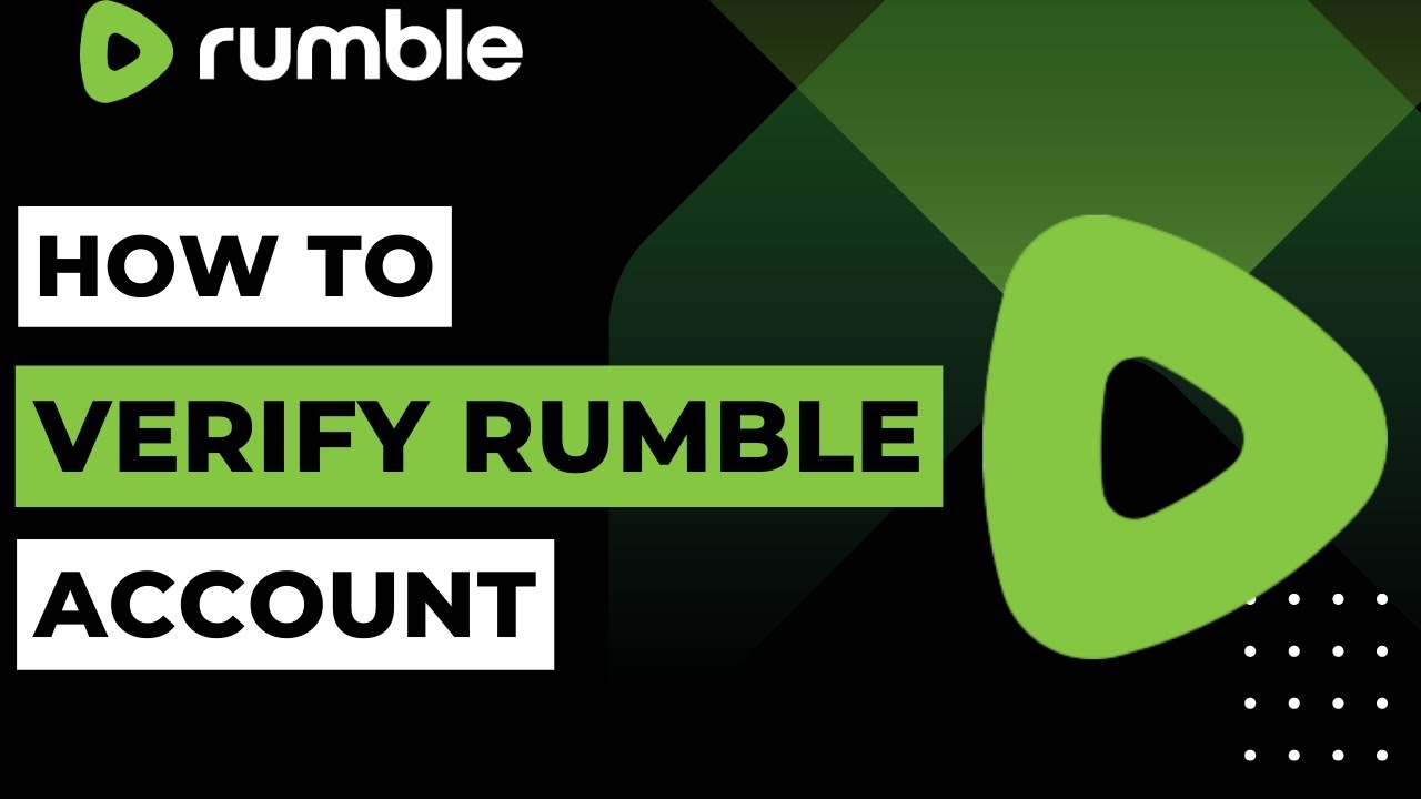 How to Verify Rumble Account | 2023 - YouTube
