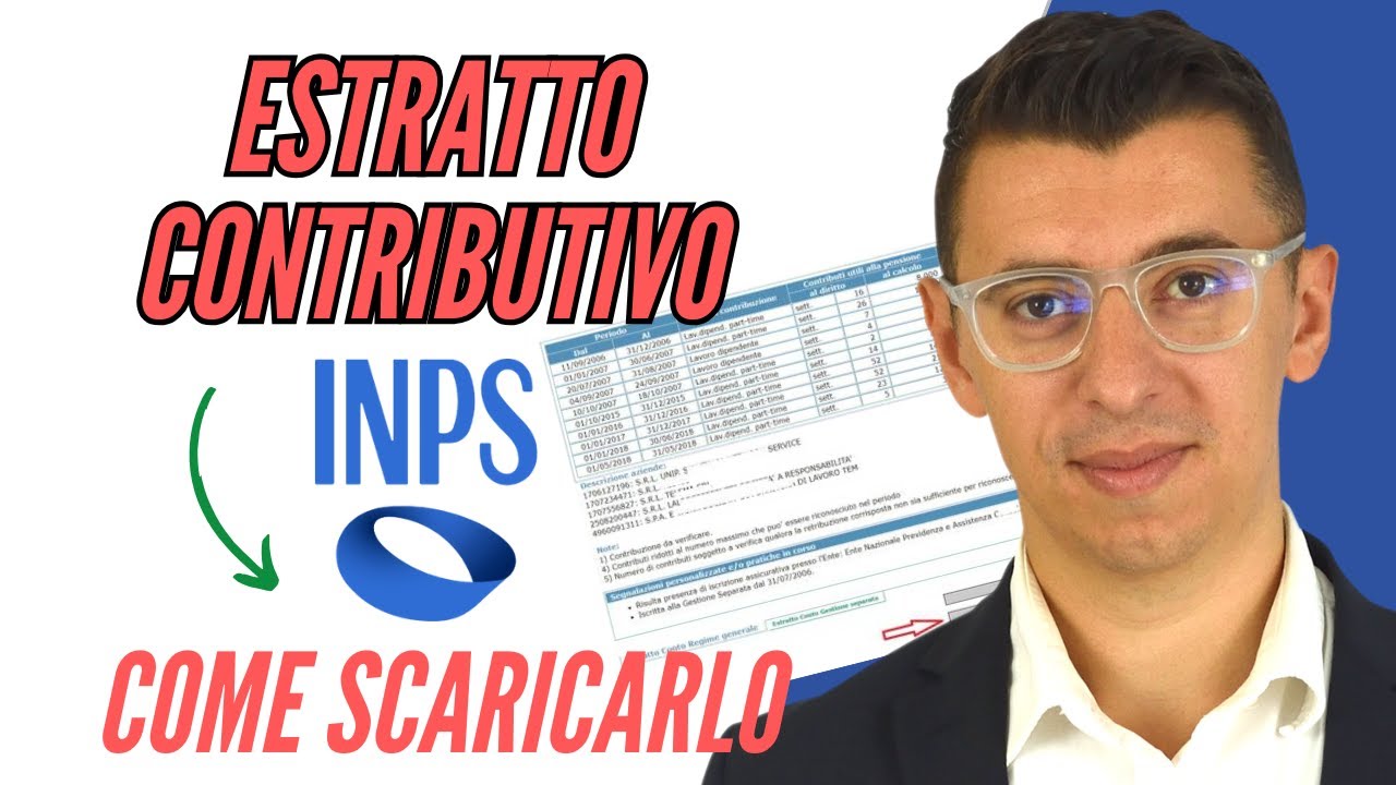 Come scaricare ESTRATTO CONTRIBUTIVO INPS - YouTube