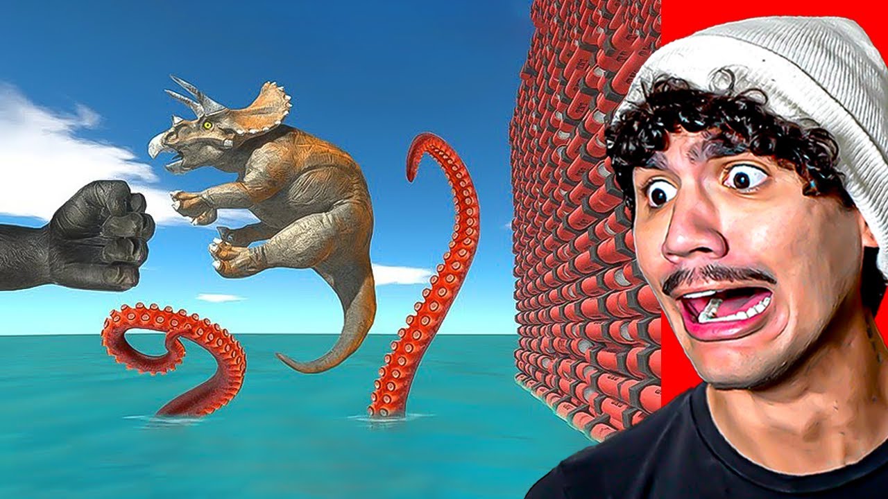 Reagindo a Gorila Dando Soco nas Bombas– Animal Revolt Battle Simulator - YouTube