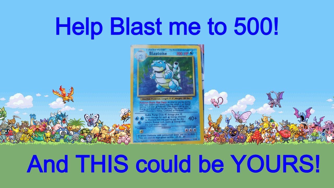 T - 14 and counting! Birthday Blastoise Giveaway! - YouTube