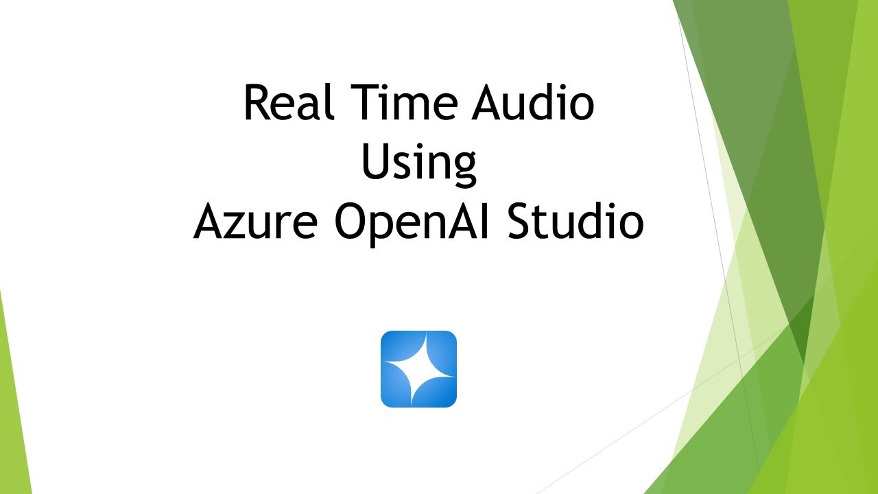 Azure Open AI Real time audio preview - YouTube
