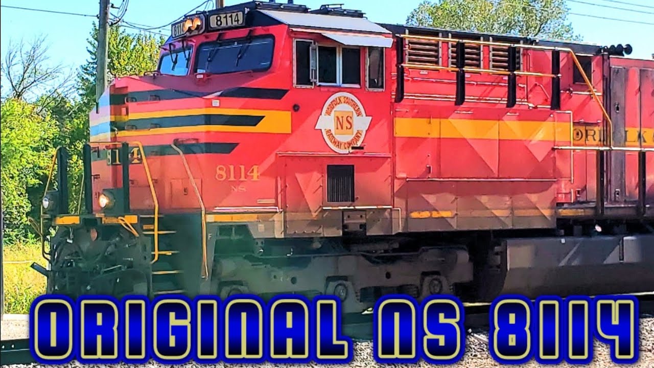 [4K] NS 8114 THE ORIGINAL NORFOLK SOUTHERN! - YouTube