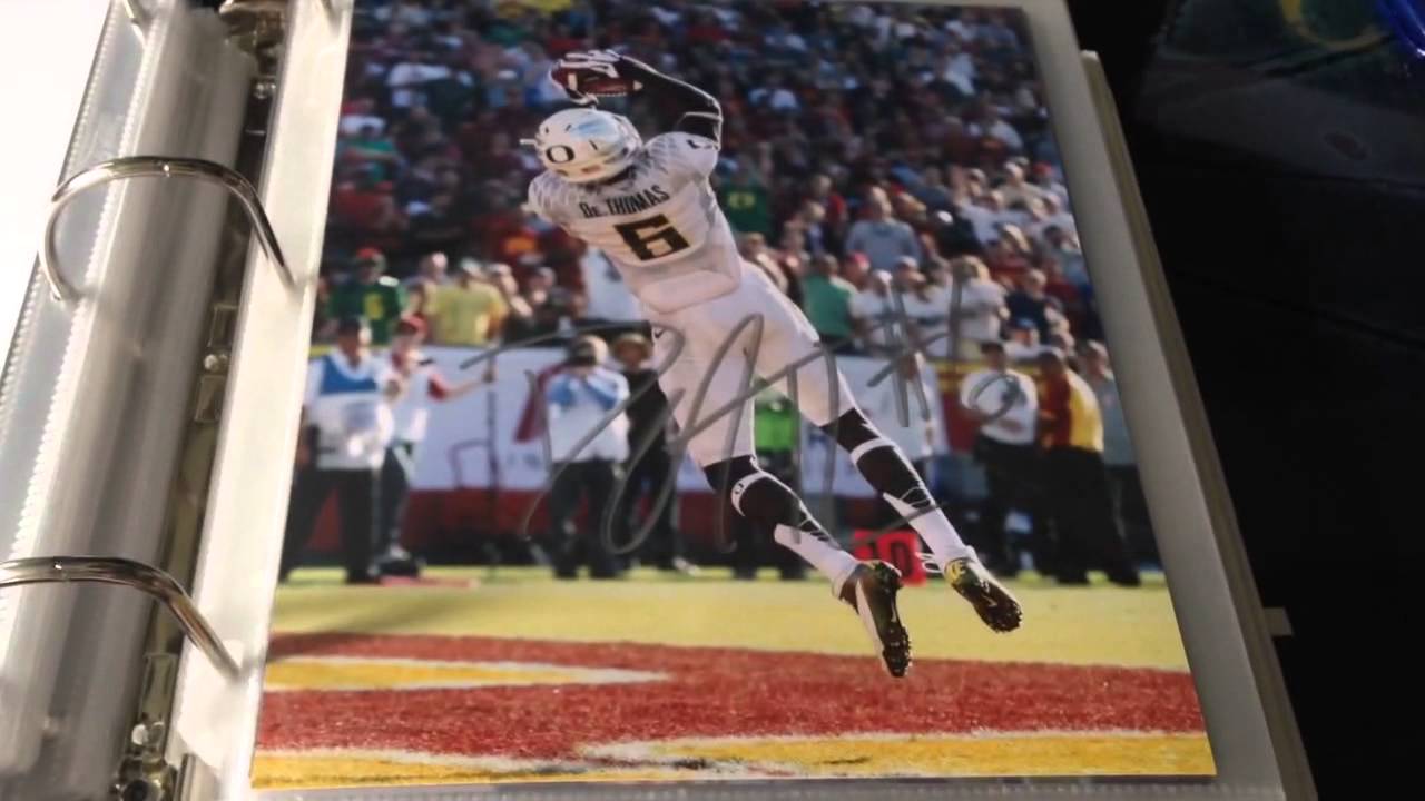 Oregon Ducks Autograph Binder Part 2 - YouTube