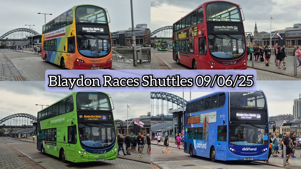 Blaydon Races Shuttle Buses at The Baltic. | 09/06/25. - YouTube