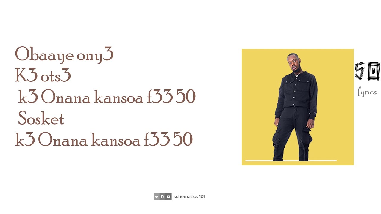 Tulenkey ft Medikal – 50 Lyrics Video - YouTube