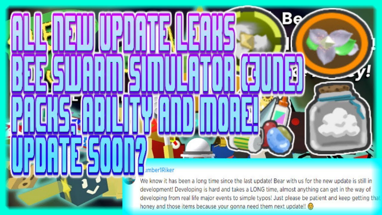 BEE SWARM SIMULATOR NEW UPDATE LEAKS - NEW PACKS - ABILITY - MATERIALS ...