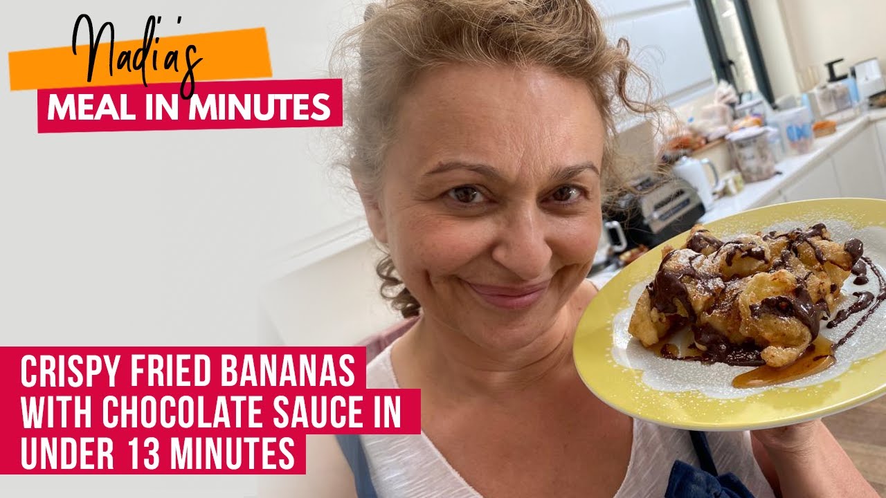 Nadia's Meal in Minutes : CRISPY FRIED BANANAS with Chocolate Sauce in ...