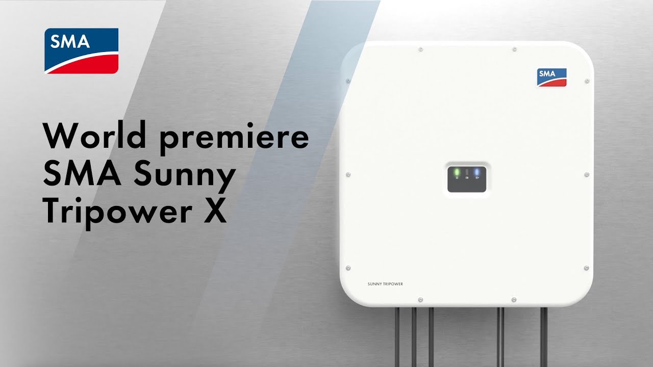 World premiere SMA Sunny Tripower X - YouTube