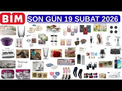 BİM AKTÜEL KATALOĞU/19 ŞUBAT 2026 SON GÜN/MUTFAK GEREÇLERİ/GİYİM/ELEKTRONİK/SECCADE #BİM #KATALOK 