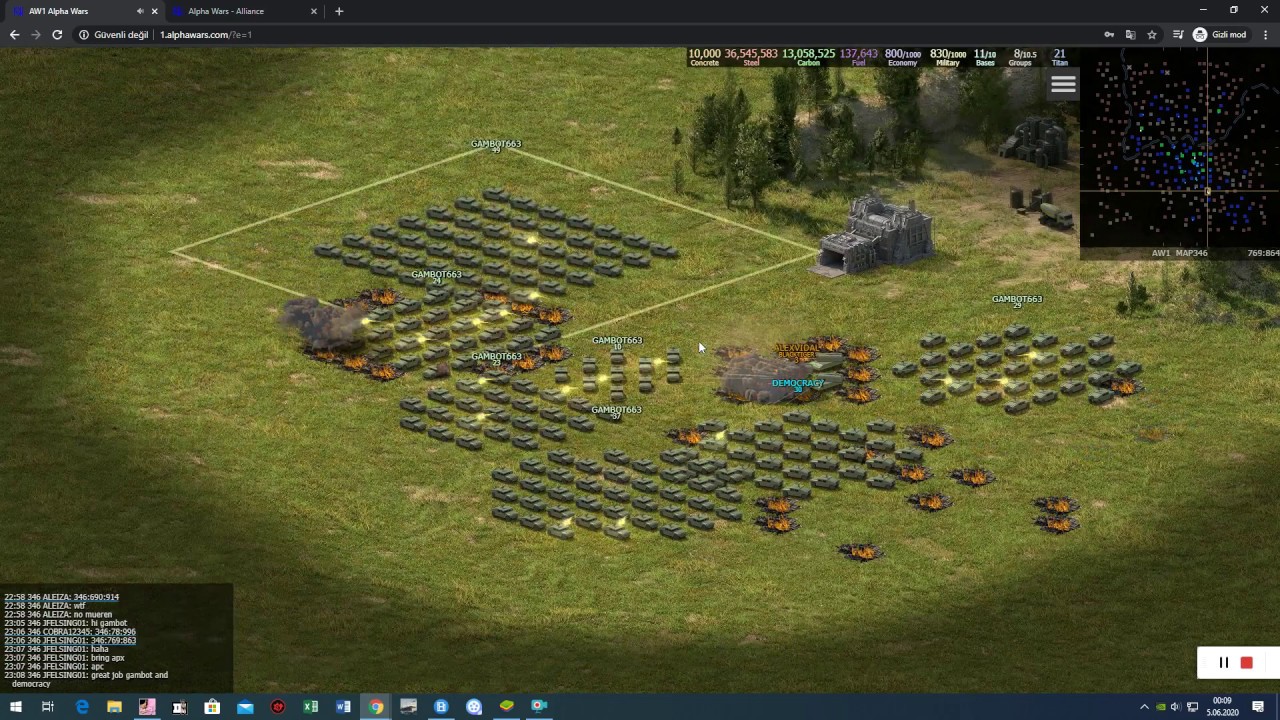 alpha wars aw 1 map 346 i destroyed the howitzers with only humvees ...