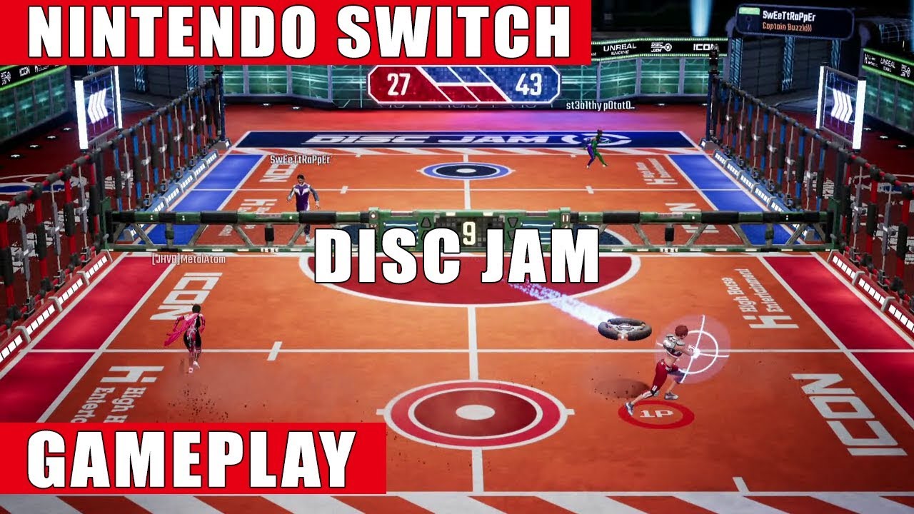 Disc Jam Nintendo Switch Gameplay - YouTube