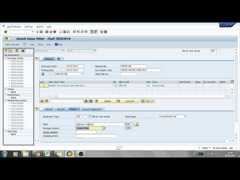 CARA WRITE ON WRITE OFF SAP TCODE MIGO - YouTube