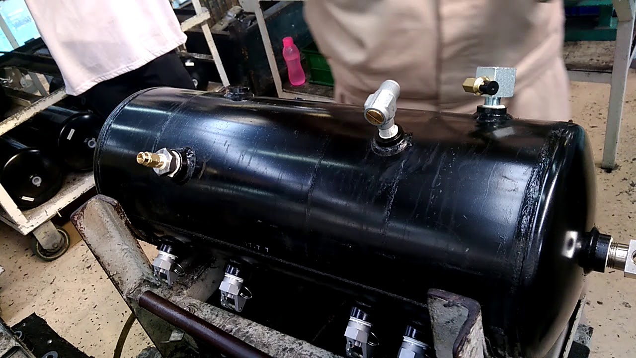 Cara merakit air tangki rem udara mobil fuso dengan benar - YouTube