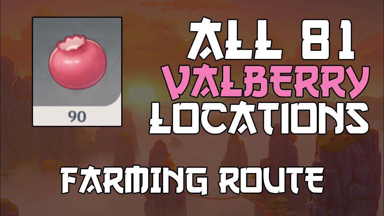 Valberry Locations - Genshin Impact Valberry Farming Route [Fast Guide] - YouTube