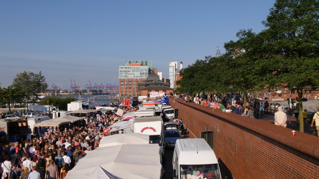 Hamburg, Germany: Altona, Fischmarkt (Fish Market) - 4K UHD Video Image ...