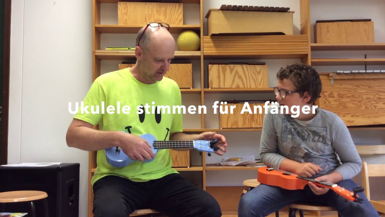 Ukulele stimmen für Anfänger G C E A - YouTube