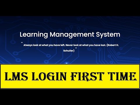 LMS Login first time Tutorial - YouTube