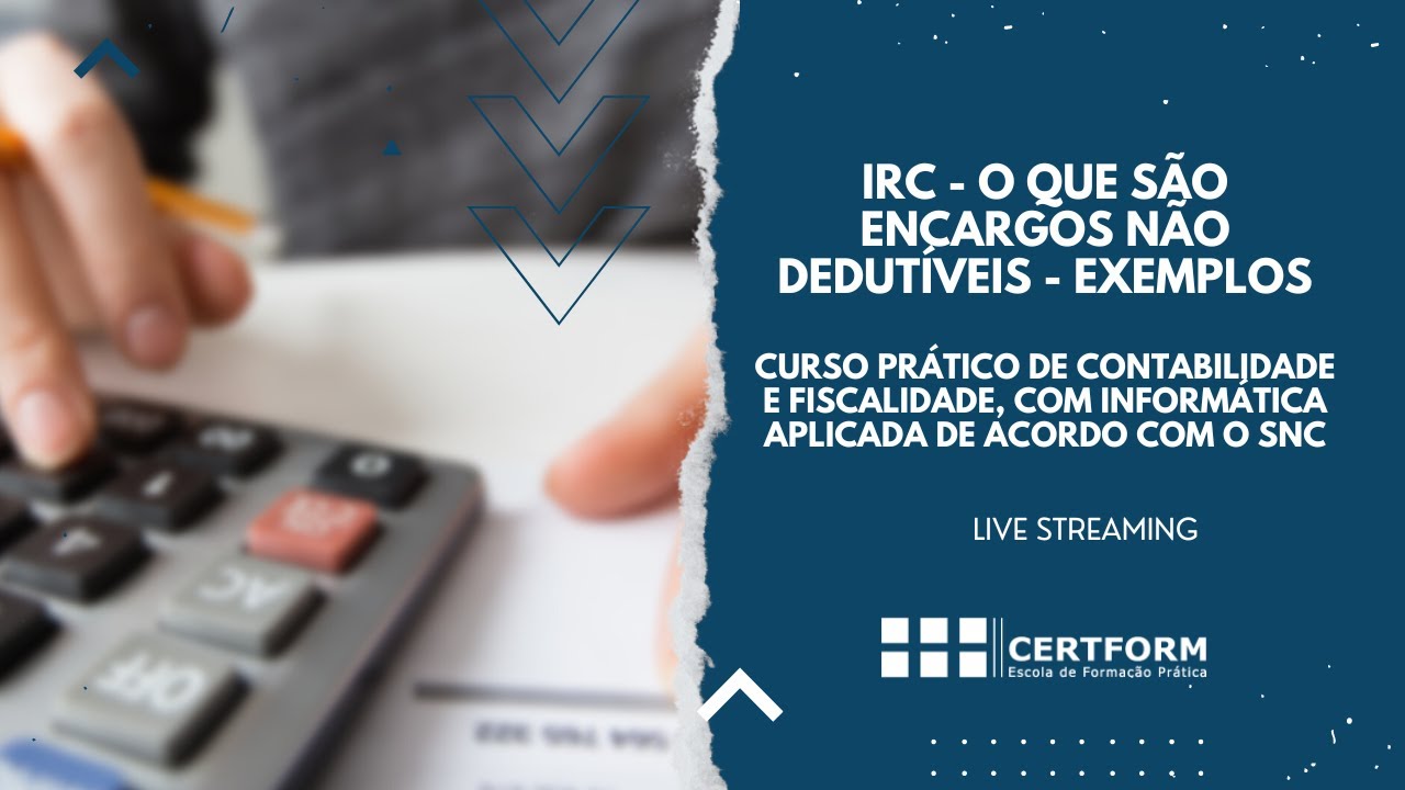 IRC - O que são encargos não dedutíveis - exemplos - YouTube