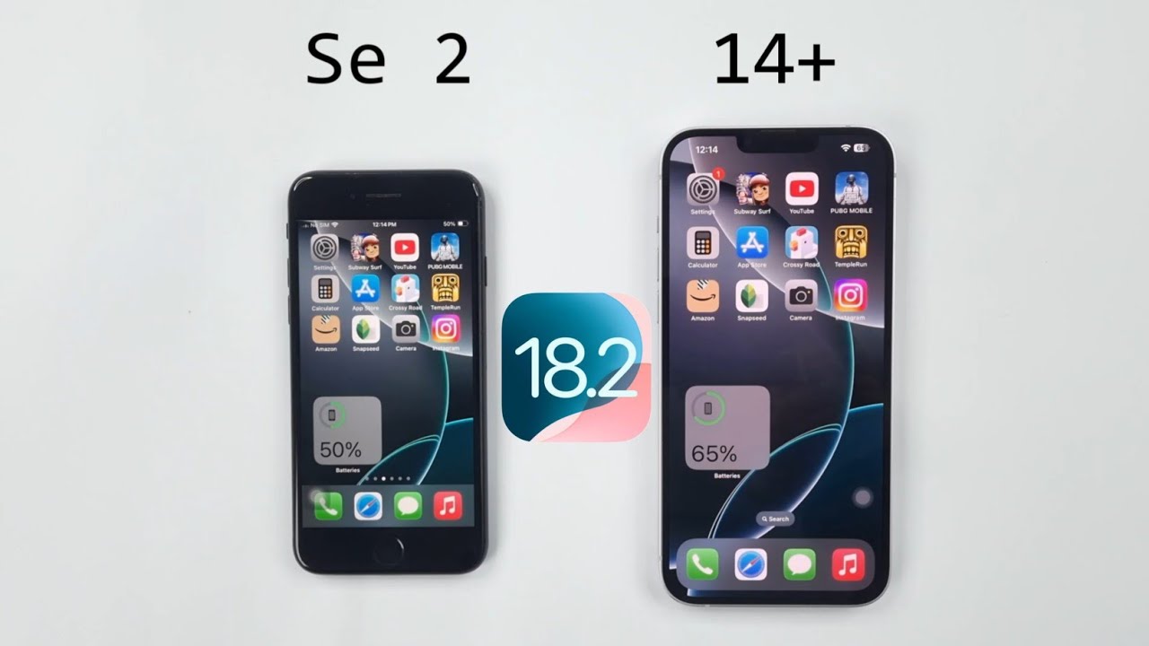 iOS 18.2 | iPhone 14 Plus vs iPhone SE 2020 Speed Test - YouTube