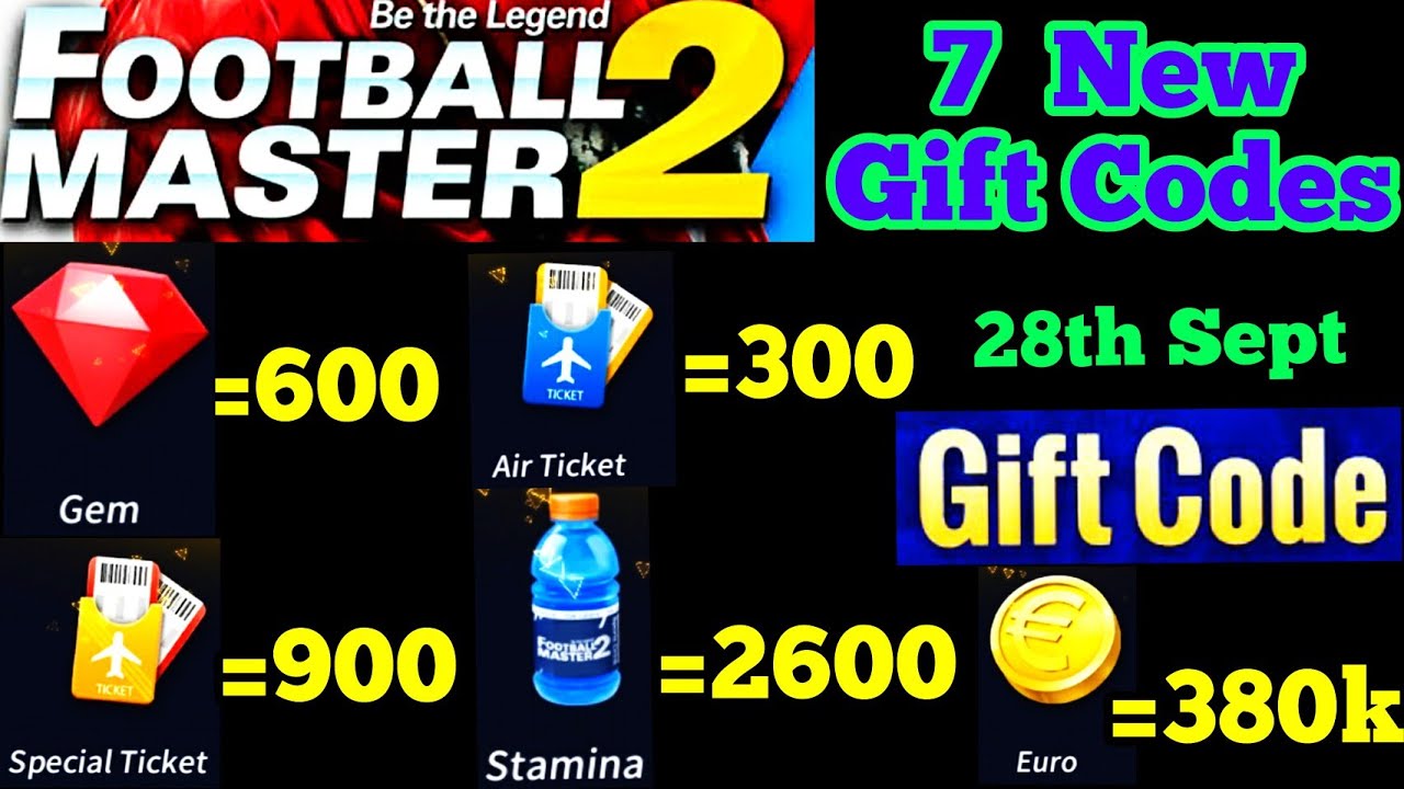Football Master 2 gift code - 7 new gift codes not on facebook - huge ...