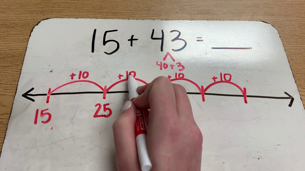 Solving 2 Digit Addition Open Number Line NO Regrouping YouTube Solving 2 Digit Addition Open Number Line NO Regrouping YouTube