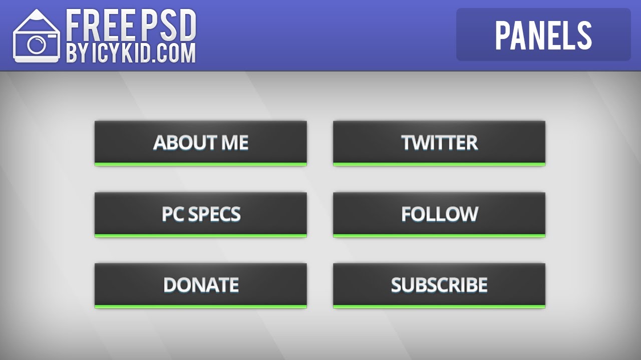 Free Panels Template - Simple Green Panels - PSD - Free Download - YouTube