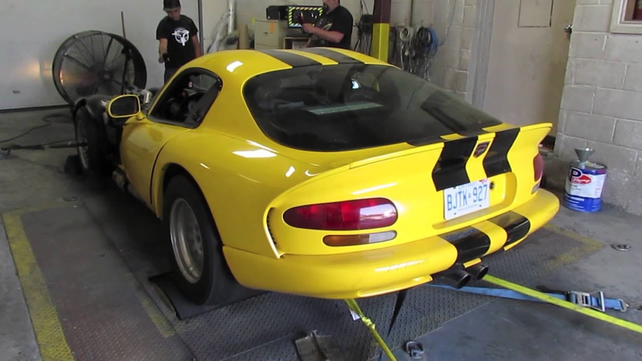 1200HP Twin Turbo Dodge Viper on Dyno [long version] - YouTube