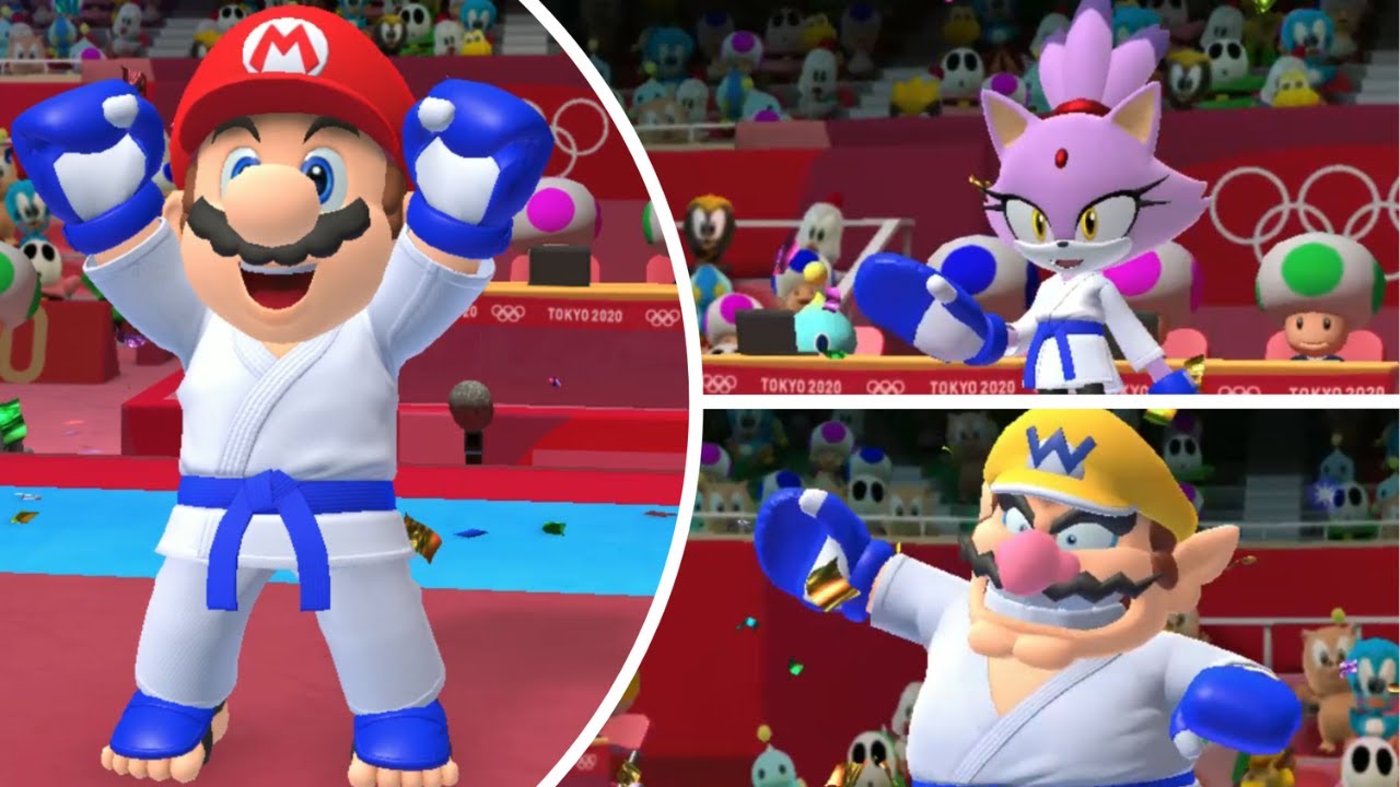 Mario & Sonic At The Olympic Games Tokyo 2020 Event Karate Kumite ...