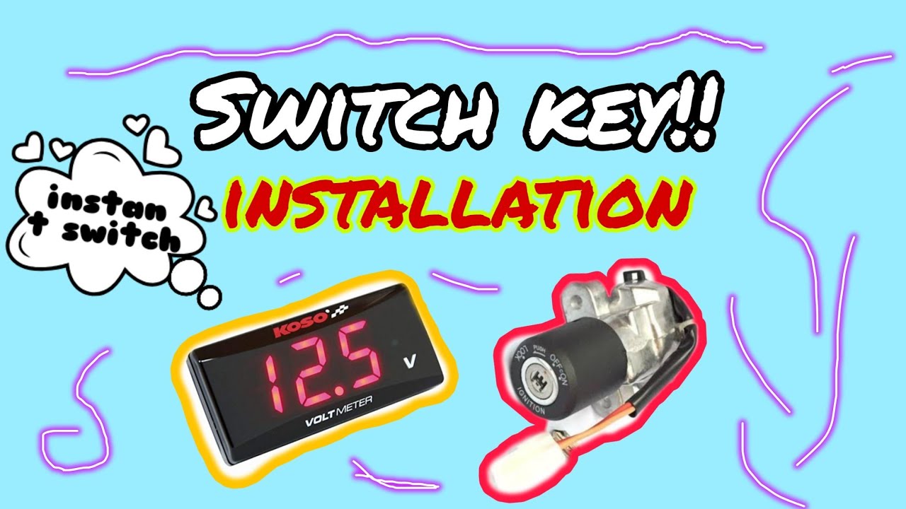 How to install Voltmeter with key switch! (Less switch) basic lng ...