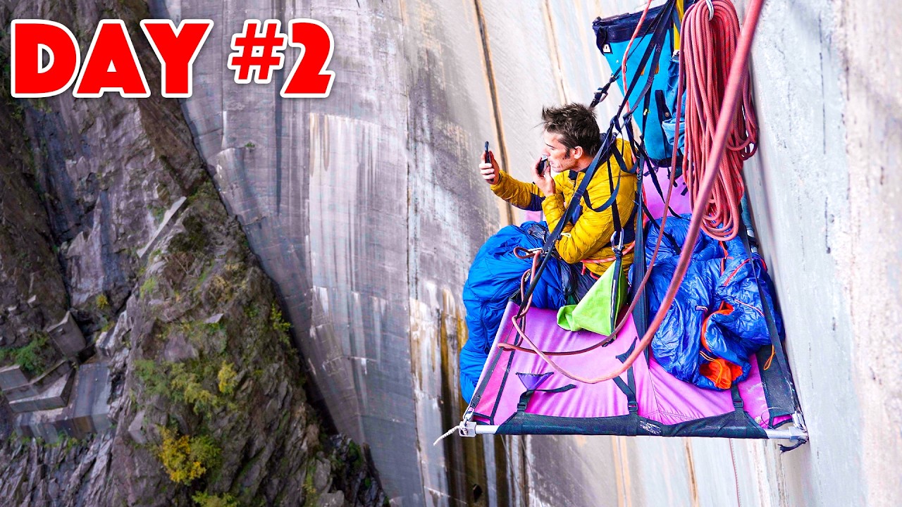 Climbing and Living on a Giant Dam Wall - YouTube