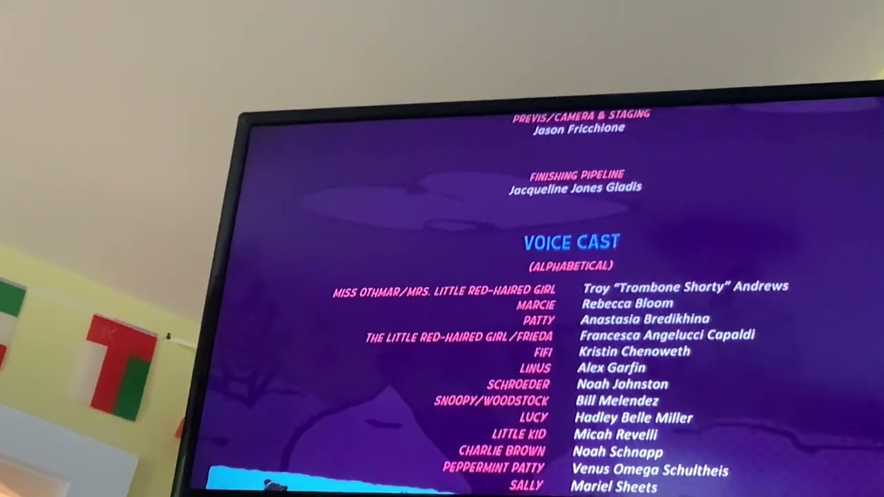 Peanuts movie credits part 2 - YouTube