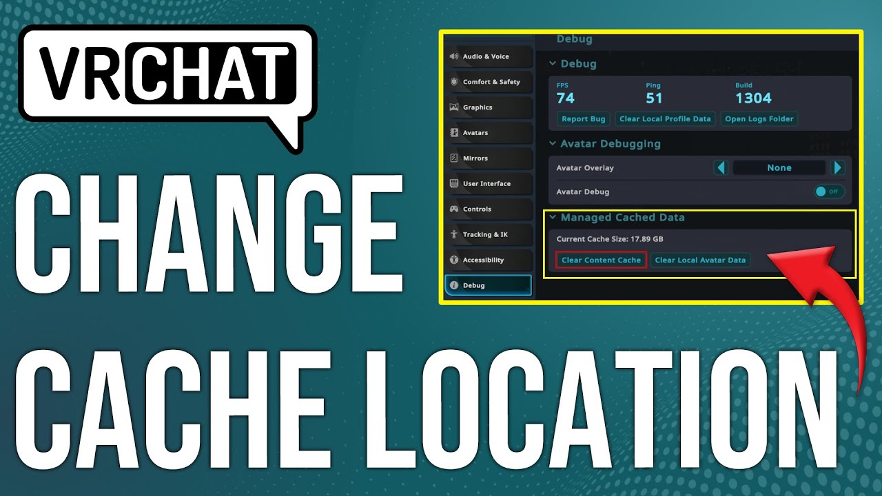 How To Change VRChat Cache Location (How To Move/Transfer VRChat Cache ...