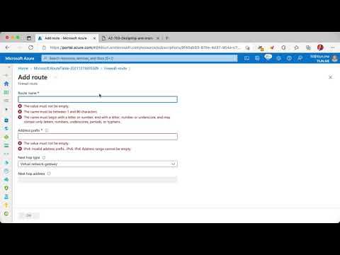 AZ-700 Lab M06-U7: Deploy and configure Azure Firewall using the Azure portal - YouTube