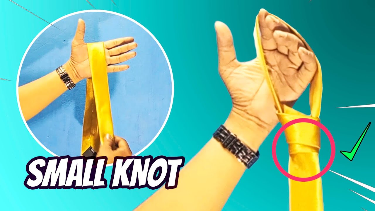 TYING A TIE IN HAND | HOW TO TIE A TIE TRICK - YouTube
