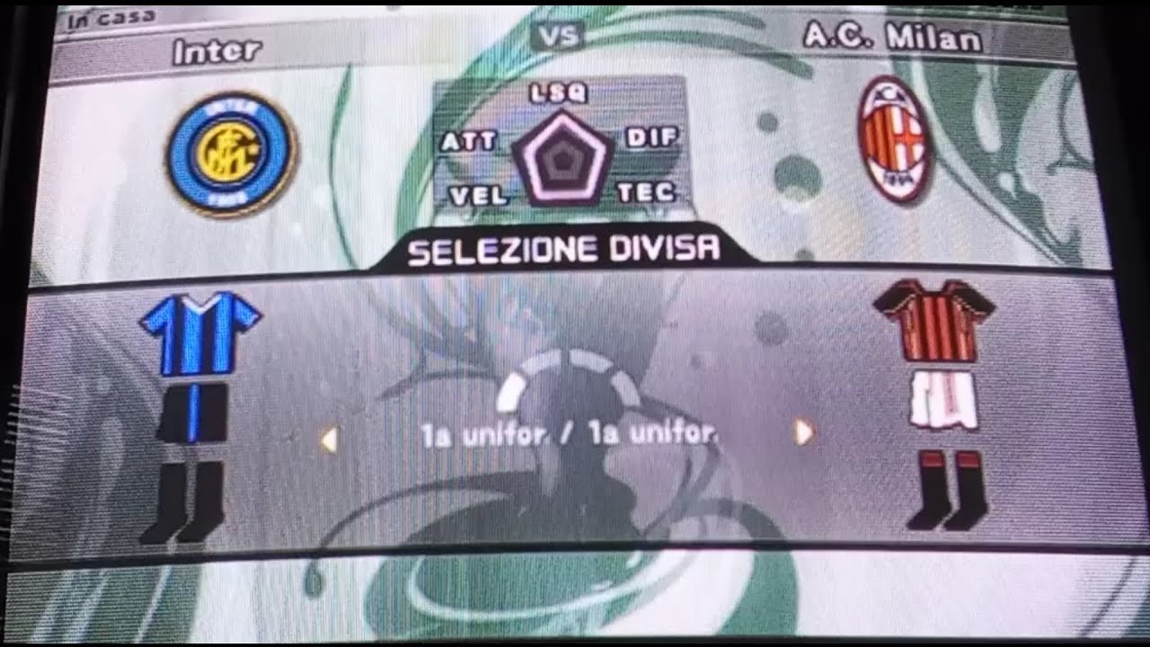 PES 6 PS2 | INTER VS AC MILAN - YouTube