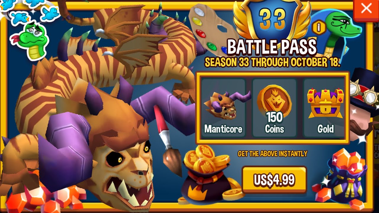 Snake rivals gameplay (when I buy season 33 manticore snake 1) - YouTube